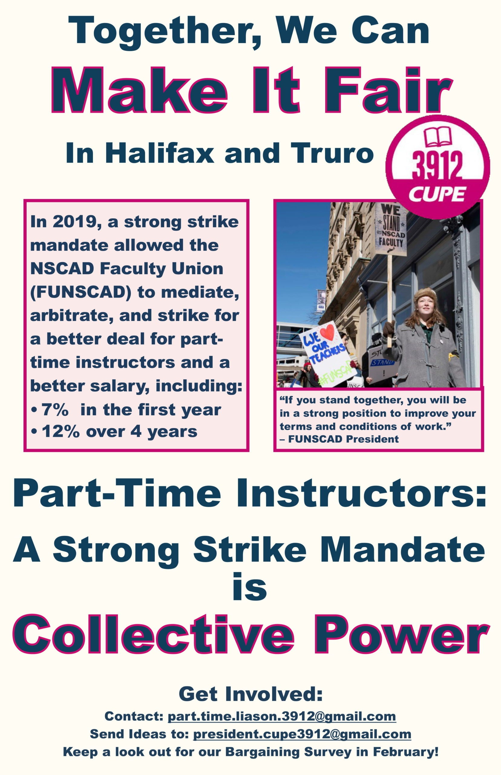Posters for Membership Campaign - CUPE 3912