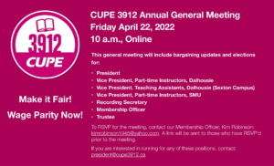 CUPE 3912 - Nova Scotia's Largest University Union